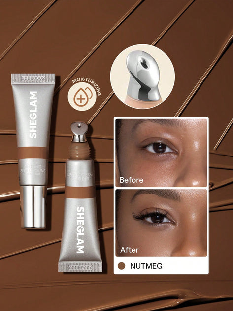 SHEGLAM Bright Eyes Cooling Concealer Cooling Metal Applicator Matte ...
