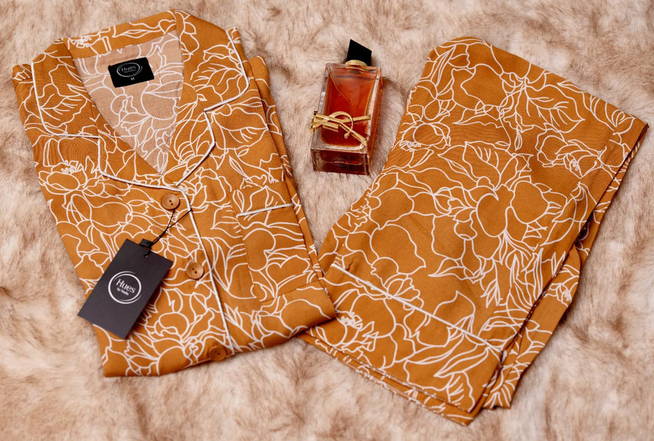 Mustard Outlay PJ Set - HuesByNadia